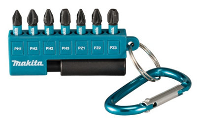 Makita 8 Piece Black Screwdriver Impact Rated Bit Set Pozi PZ2 1 3 ...