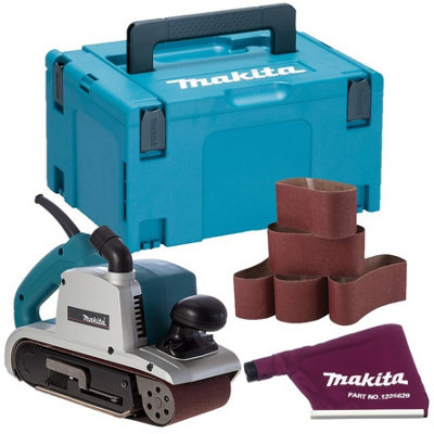 Makita 9403 4" 100mm x 610mm Belt Sander 110v + 6 Sanding Belts ...