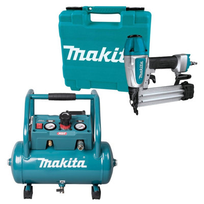 Makita AC001GZ 40V Max Cordless Air Compressor + 18g Guage Brad Air Pin ...
