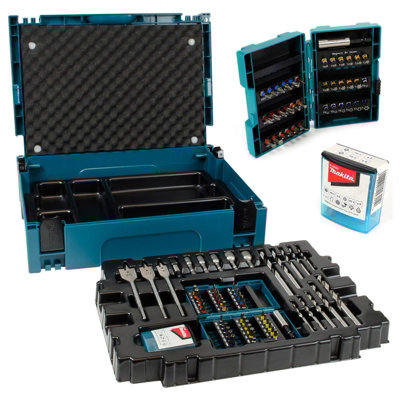 Makita B-43044 66 Piece Drill Screwdriver Accessory Set in Makpac Tool ...