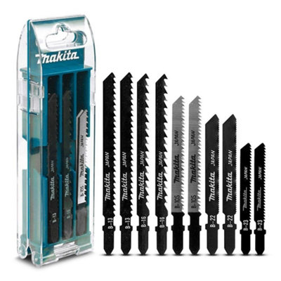 Makita B-44410 10 Piece Jigsaw Blades 50mm 70mm Wood Metal Plastic ...