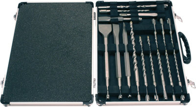 Makita D-21200 17 Piece SDS Plus Drill + Bullet Cold Flat Chisel Set ...