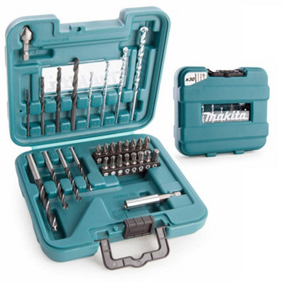 Makita D-47204 30 Piece Drill and Screwdriver Bit Set Masonry Wood ...
