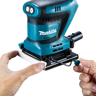 Makita DBO481Z 18v LXT 114mm 1/4 Sheet Finishing Cordless Palm Sander ...