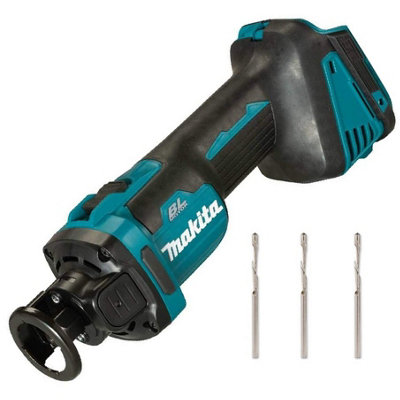 Makita DCO181Z 18v Brushless Cordless Drywall Cut Out Tool Cutter + 3 ...