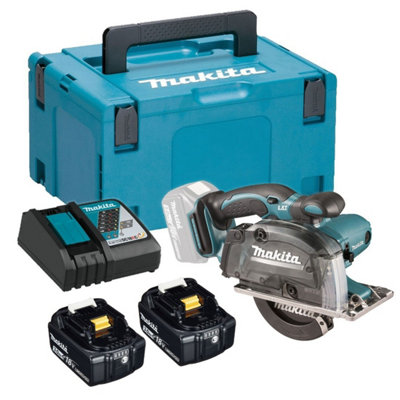 Makita DCS552RFJ 18V LXT 136mm Metal Cutting Circular Saw + Blade - 2 x ...