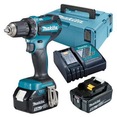 Makita DDF485RTJ 18V LXT Lithium Ion Brushless Drill Driver 2 Speed ...