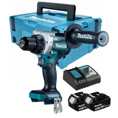Makita DDF486RTJ 18v LXT Brushless Cordless Drill Driver 2 X 5AH Batteries +Case | DIY at B&Q