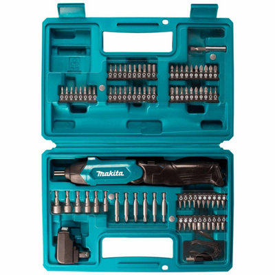 Makita DF001DW 3.6v Cordless Lithium Ion Pencil Screwdriver + 81 Piece ...