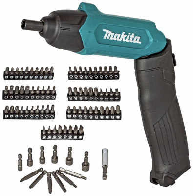 Makita DF001DW 3.6v Cordless Lithium Ion Pencil Screwdriver + 81 Piece ...