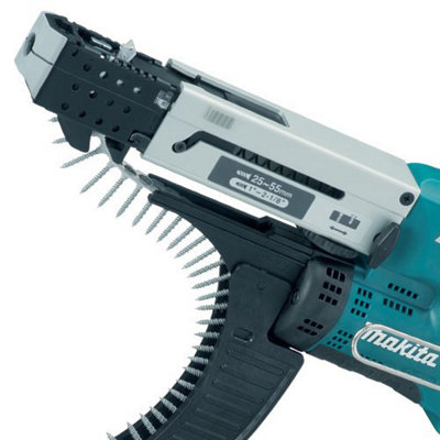 Makita DFR550 18v LXT Li-Ion 55mm Autofeed Screwdriver + 2x 1.5ah ...