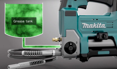 Makita DGP180RT 18v LXT Cordless Grease Gun + 5.0Ah Battery + Charger ...