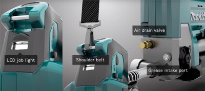 Makita DGP180RT 18v LXT Cordless Grease Gun + 5.0Ah Battery + Charger ...