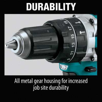 Makita DHP484Z 18V LXT Lithium Ion Brushless Combi Hammer Drill - Bare Unit