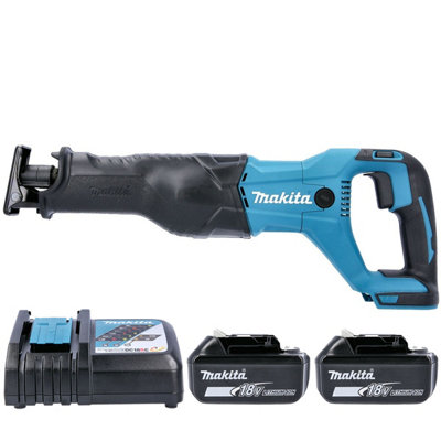 Makita DJR186Z Saw 18V LXT Cordless 32mm Reciprocating Saw With 2 x 5Ah ...