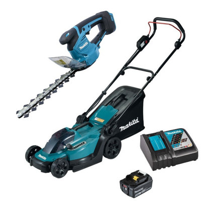 Makita DLM330RT 18v LXT Cordless Lawn Mower 33cm 1x5ah Battery DUM111ZX ...