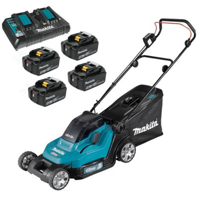 Makita DLM432 Twin 18v / 36v LXT Cordless 43cm Lawn Mower Soft Start 4 ...