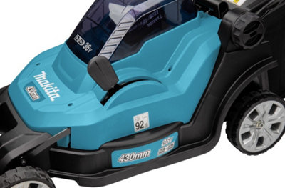 Makita DLM432 Twin 18v / 36v LXT Cordless 43cm Lawn Mower Soft Start 4 ...