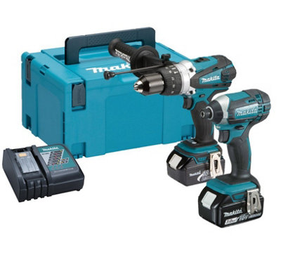 MAKITA DLX2145RJ 18V LXT DHP458 COMBI DRILL + DTD152 IMPACT DRIVER 2 X ...