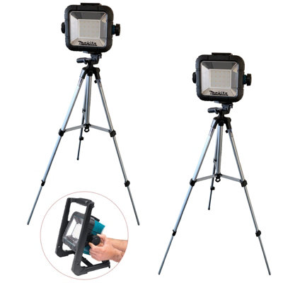Makita DML805 18v 110v LXT LED Work Light Site Light + Tripod Stand ...