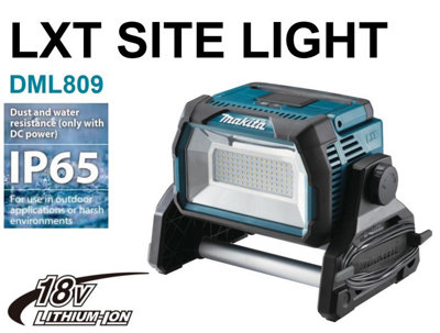 Makita DML809 18v 14.4v 110v LXT Li-Ion LED Portable Work Light Site Torch