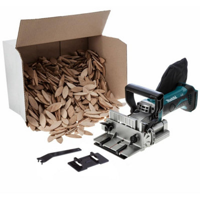 Makita DPJ180Z 18v LXT Cordless Biscuit Jointer Dowel Joint Bare + 1000 ...