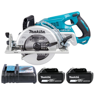 Makita DRS780Z 18V/36V LXT 185mm Cordless Brushless Robust Wood Cutting ...