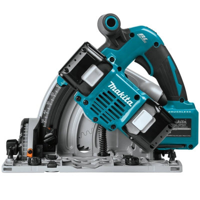 Makita DSP600ZJ 36v Twin 18v Brushless Plunge Cut Circular Saw 1x Guide Rail
