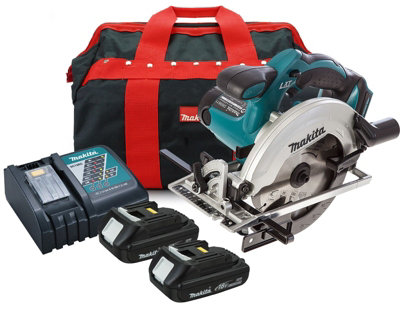 Makita DSS611 18v 165mm Cordless Circular Saw + 2 x 1.5ah Batts ...