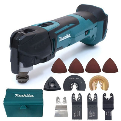 Makita DTM51Z 18v LXT Cordless Multi Tool Bare + 27pc Set Plunge Blades ...