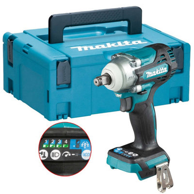 Makita DTW300RTJ 18v LXT Brushless Impact Wrench 1/2" Drive 4 Speed 2 x ...
