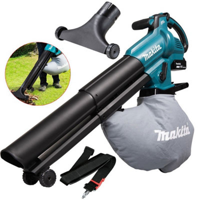 Makita DUB187Z 18V LXT Brushless Cordless Leaf Blower Vacuum + Bag + T Nozzle + at B&Q