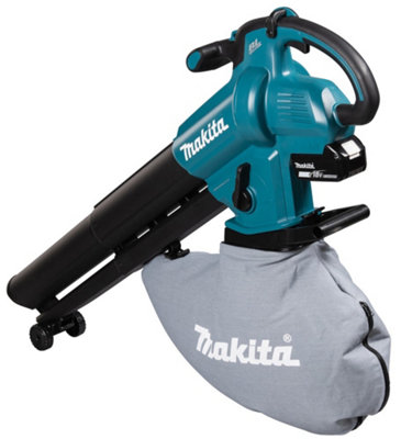 Makita DUB187Z 18V LXT Brushless Cordless Leaf Blower Vacuum + Bag + T Nozzle