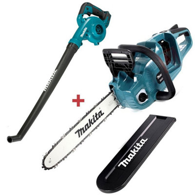 Makita DUC353Z Twin 18v / 36v LXT Cordless 35cm Chainsaw & DUB186Z ...
