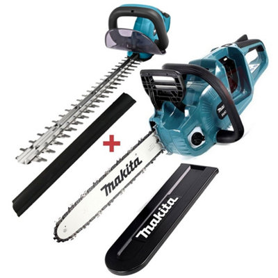 MAKITA DUC353Z TWIN 18V / 36V LXT CORDLESS 35CM CHAINSAW & DUH523Z ...