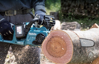 Makita DUC353Z Twin 18v / 36v LXT Cordless 35cm Chainsaw Lithium Bare ...