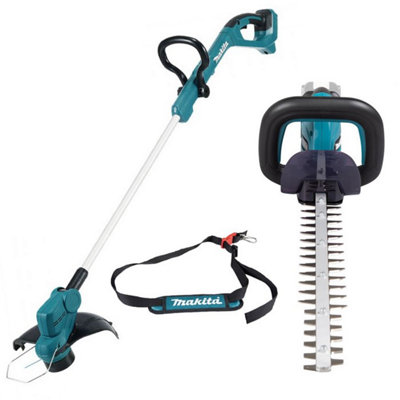 Makita DUR181Z LXT 18v Cordless Grass Line Trimmer & DUH523Z Hedge ...