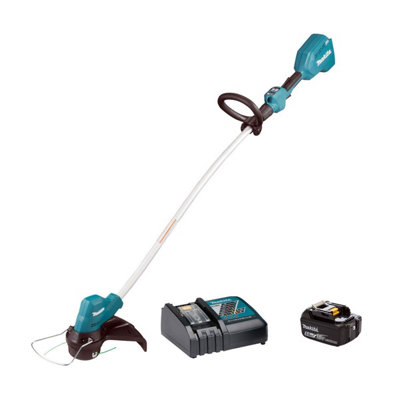 Makita DUR189 LXT 18v 300mm Brushless Grass Line Trimmer Strimmer + 5ah ...