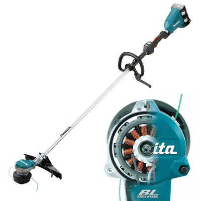 Makita DUR368LCT2-KIT Twin LXT 18v 36v Li-Ion Brushless Brush Cutter 2 ...