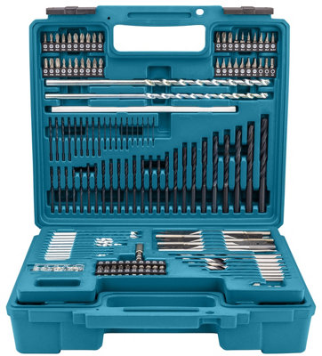 Makita E 06270 212PC Drill Bit Maintenance Set Wood Stone Metal Holesaw Flat Bit