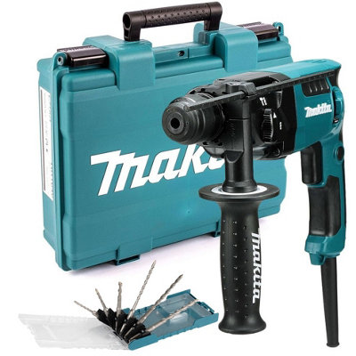 Makita HR1840 240v SDS Plus 2 Mode Rotary Hammer Drill 470w + 6 x SDS Bits