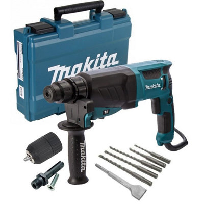 Makita HR2630 110v SDS Plus 3 Mode Rotary Hammer Drill + SDS Bits ...