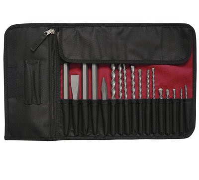 Makita Makpac Case + 17 Piece SDS Plus Drill Bit + Bullet Cold Flat ...