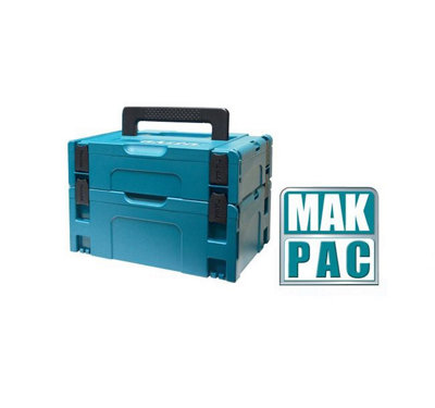 Makita MAKPAC Stack 2 Piece Connector Stackable Tool Case Type 1 and 2 ...