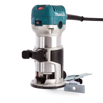 Makita RT0700CX2 240V 1/4" Router Laminate Trimmer Guide Plunge Base ...