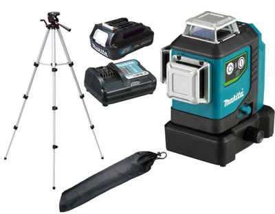 Makita SK700GDZ 12v CXT Multi Line Laser Level Green + Tripod + Battery ...