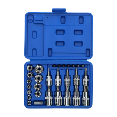 Male Female Torx Star Tamperproof Security Sockets 1/4" 3/8" 1/2" Drive ...