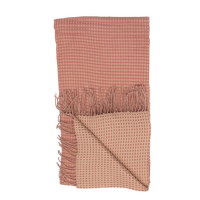 Malini Soft Grid Like Throw Blush