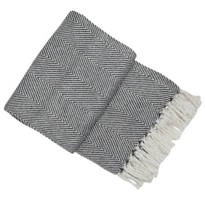 Malini Soft Recycled Throw Slate