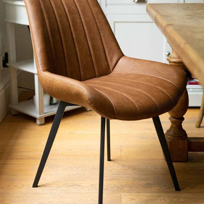 Malmo Tan Dining Chair - dining furniture - L57 x W49 x H86 cm